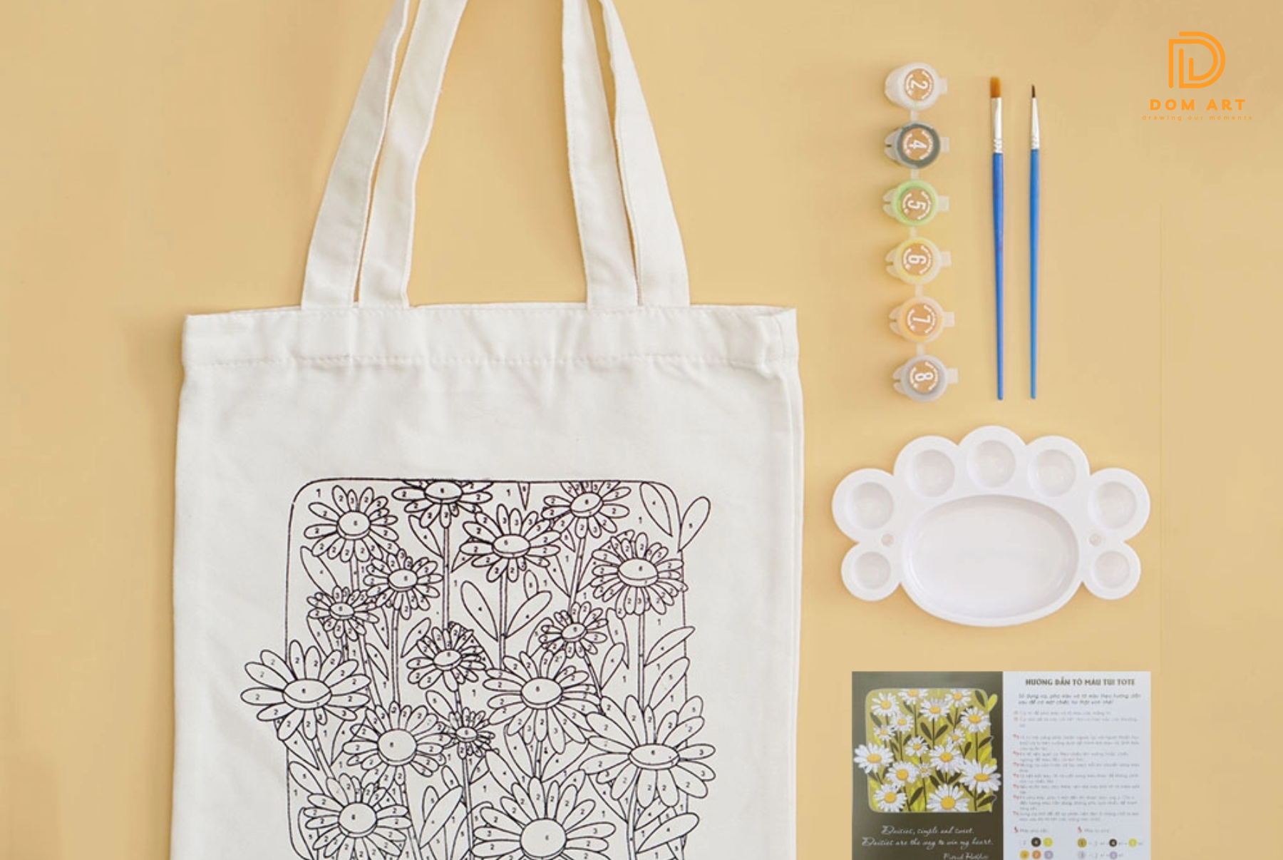 WORKSHOP TRANG TRÍ TÚI TOTE - DOM Art